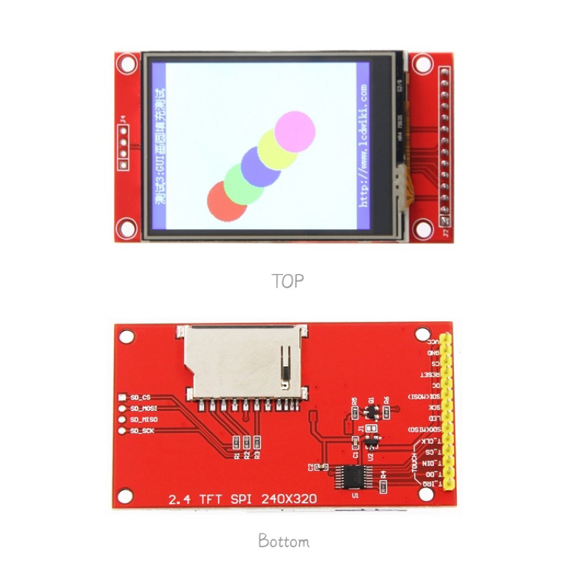 Màn hình lcd tft ili9341 cảm ứng điện trở 2.4 inch giao tiếp spi | Shopee Việt Nam