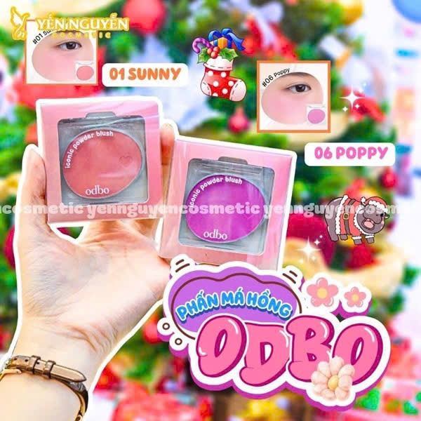Phấn má hồng Odbo Iconic Powder Blush | Shopee Việt Nam