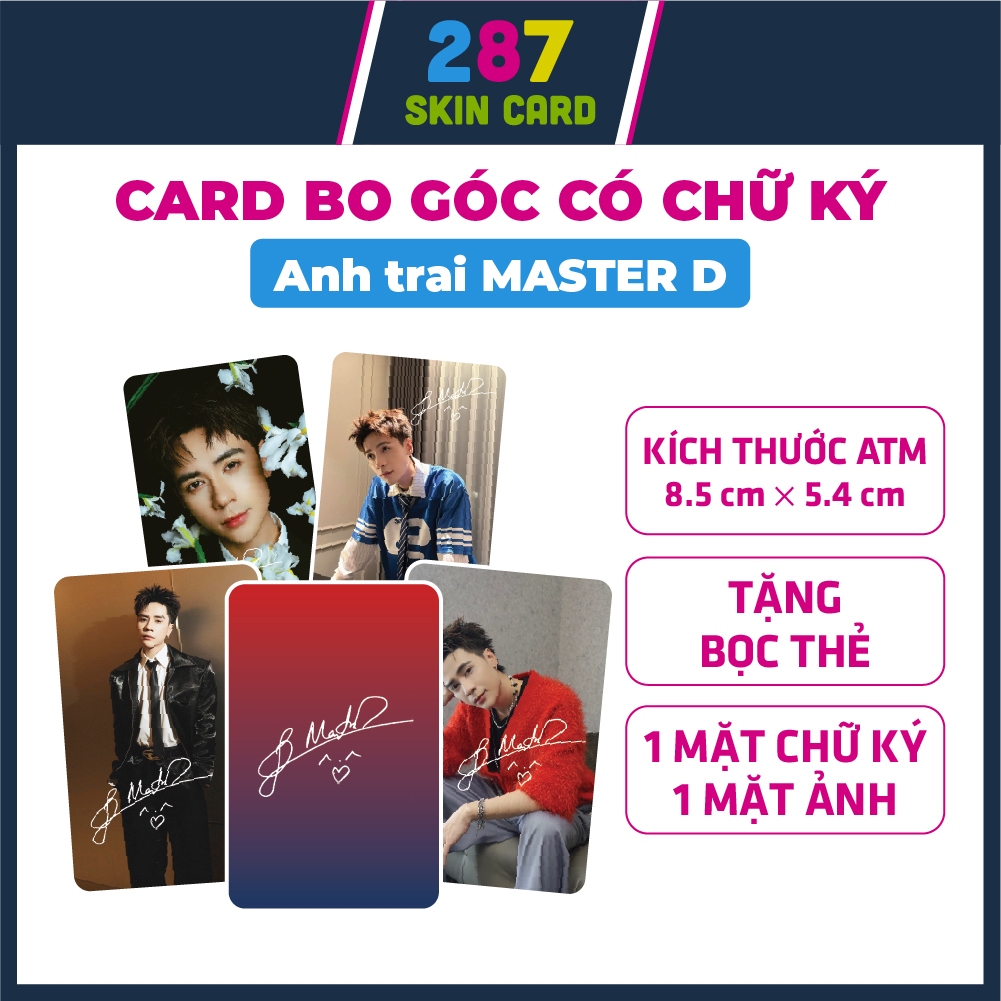 Set 10 Ảnh Selfie Bo Góc ATSH Quang Hùng MasterD Có Chữ Ký, Cứng Cáp ...