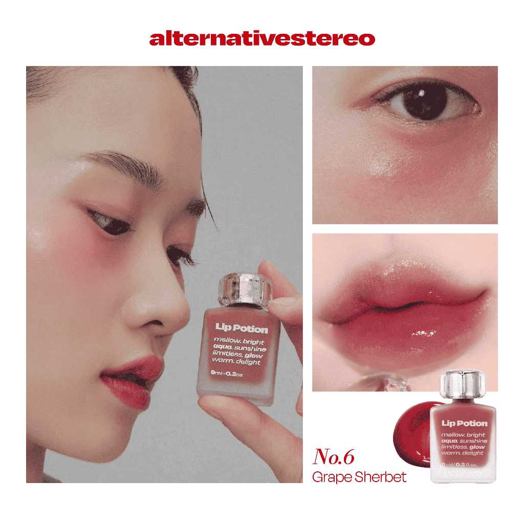Son Tint Alternative Stereo Lip Potion Aqua Glow 9ml | Shopee Việt Nam