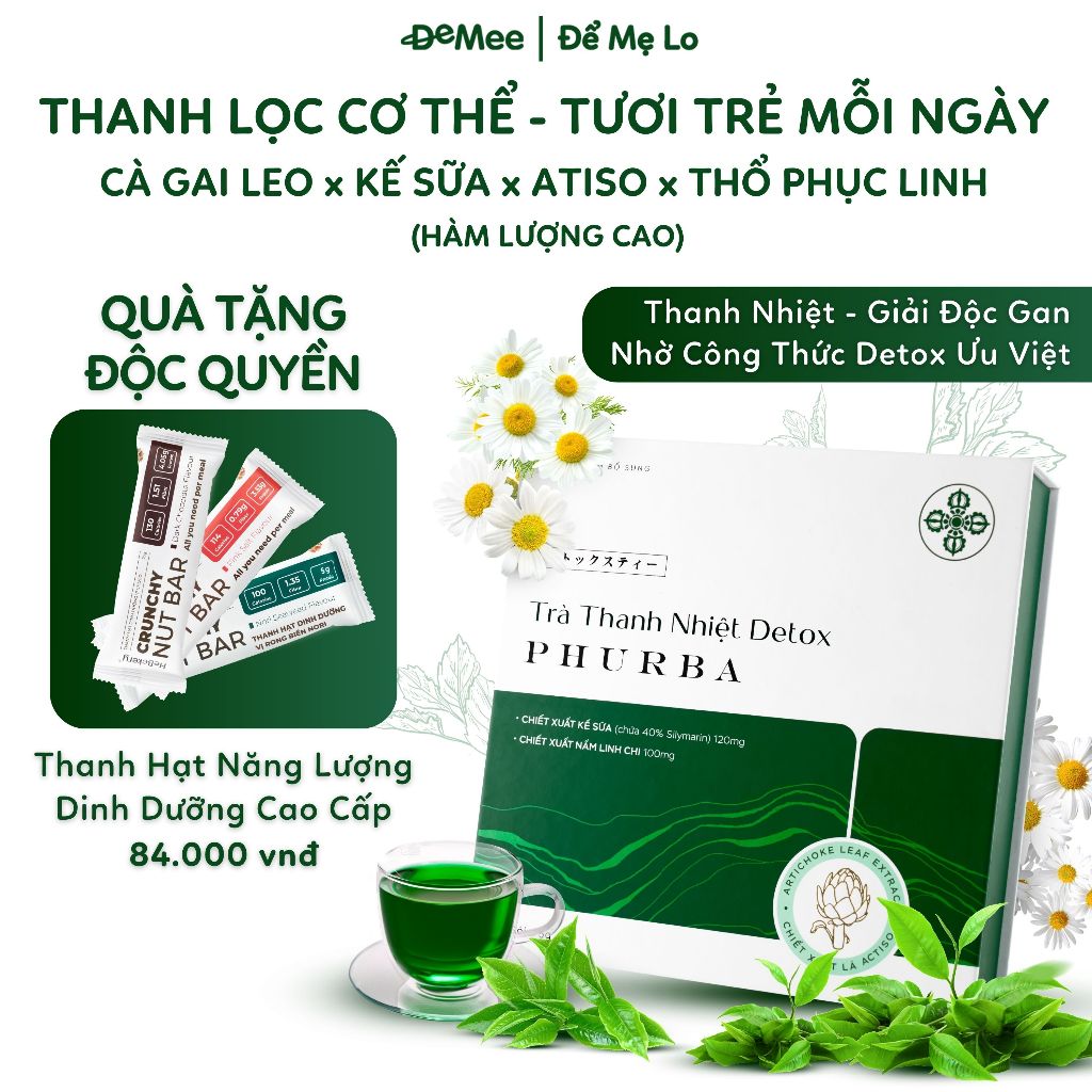 Trà Thanh Nhiệt Phurba Mát Gan Detox Cơ Thể - Cân Bằng Nhiệt Nội Tiết ...