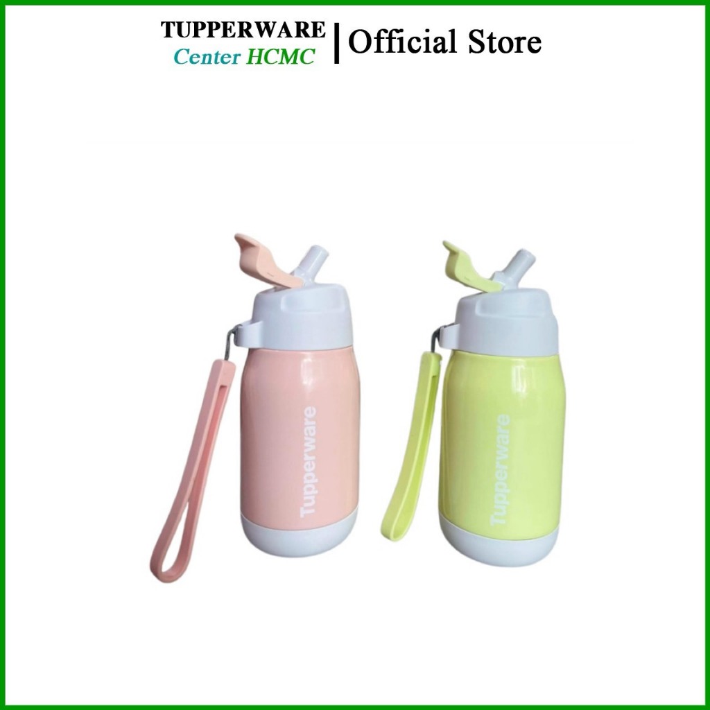 Bình giữ nhiệt Lohas có ống hút 330ml Tupperware - Bảo hành 12 tháng - Lõi thép không gỉ 304 cao ...