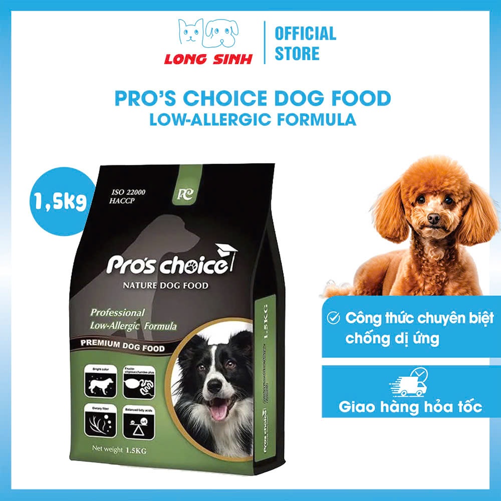 Thức Ăn Hạt Cho Chó Pro's Choice Dog Food Low-Allergic, Đồ Ăn Hạt Khô ...