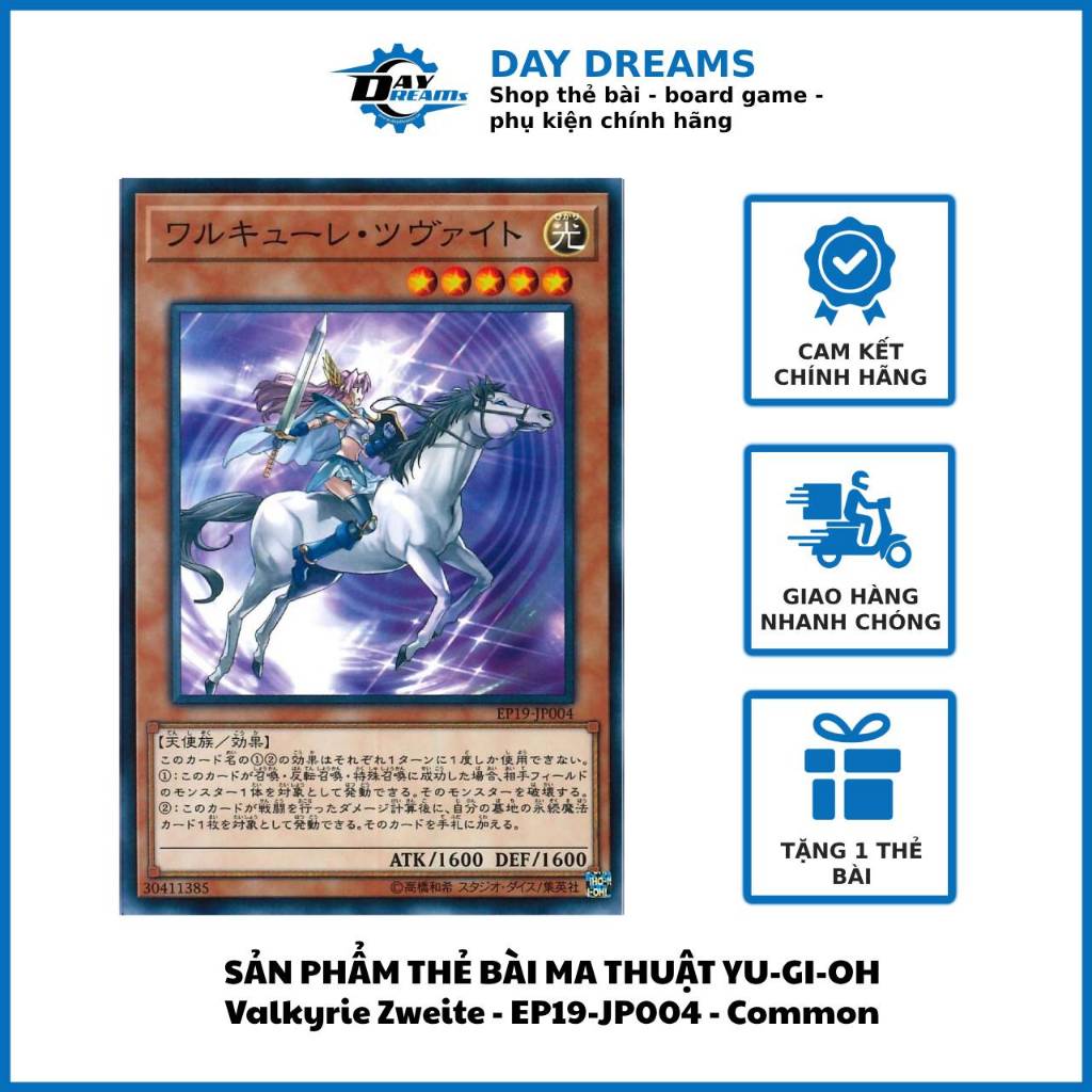 THẺ BÀI YUGIOH CHÍNH HÃNG: Valkyrie Zweite - EP19-JP004 - Common | Shopee Việt Nam