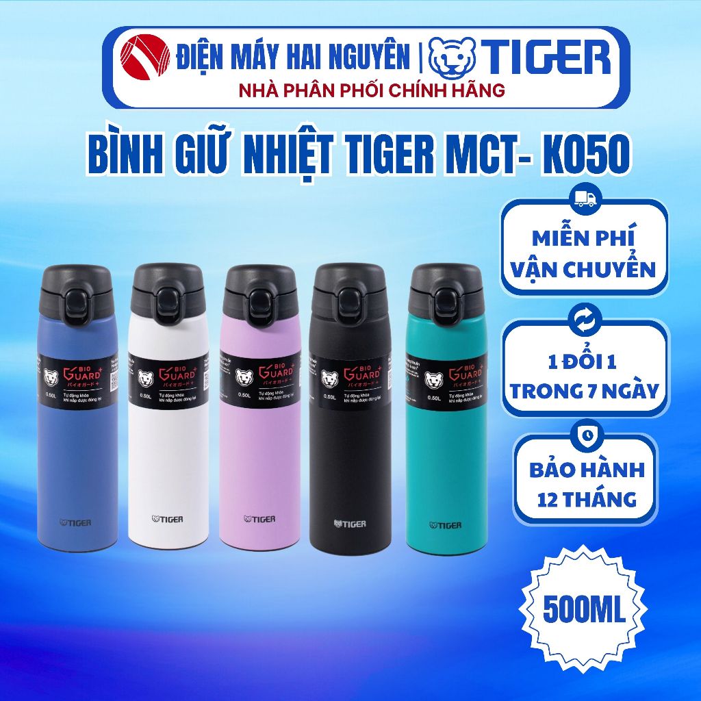 Bình giữ nhiệt Tiger MCT-K050, dung tích 500ml | Shopee Việt Nam