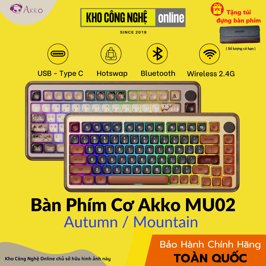 Bàn phím cơ AKKO MU02 Autumn / Mountain Seclusion (Hotswap / RGB ...
