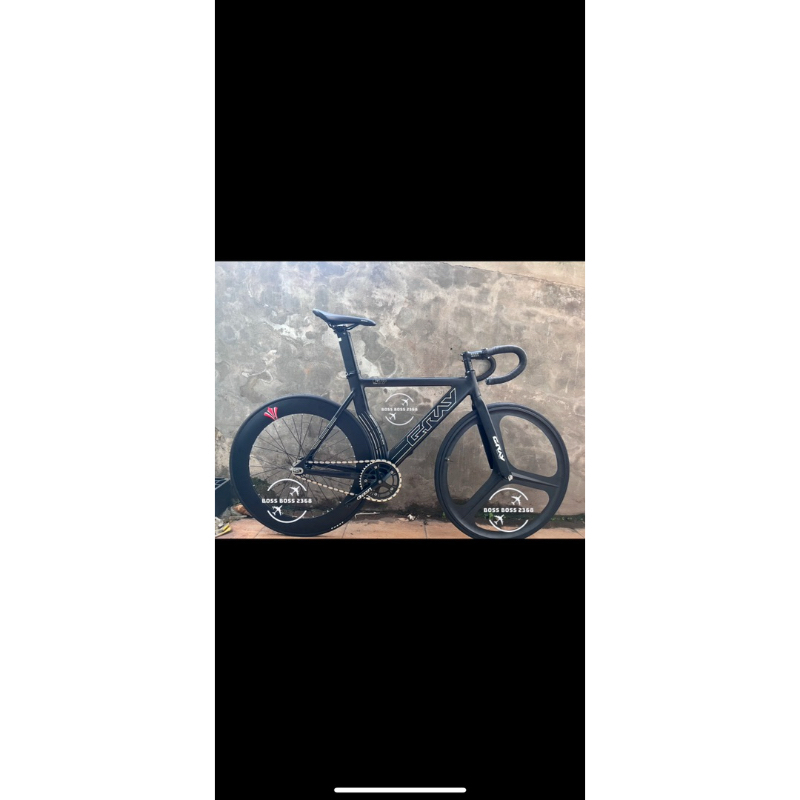 xe đạp thể thao fixed gear Gray F17 Real ( tặng nhiều đồ nhất ...