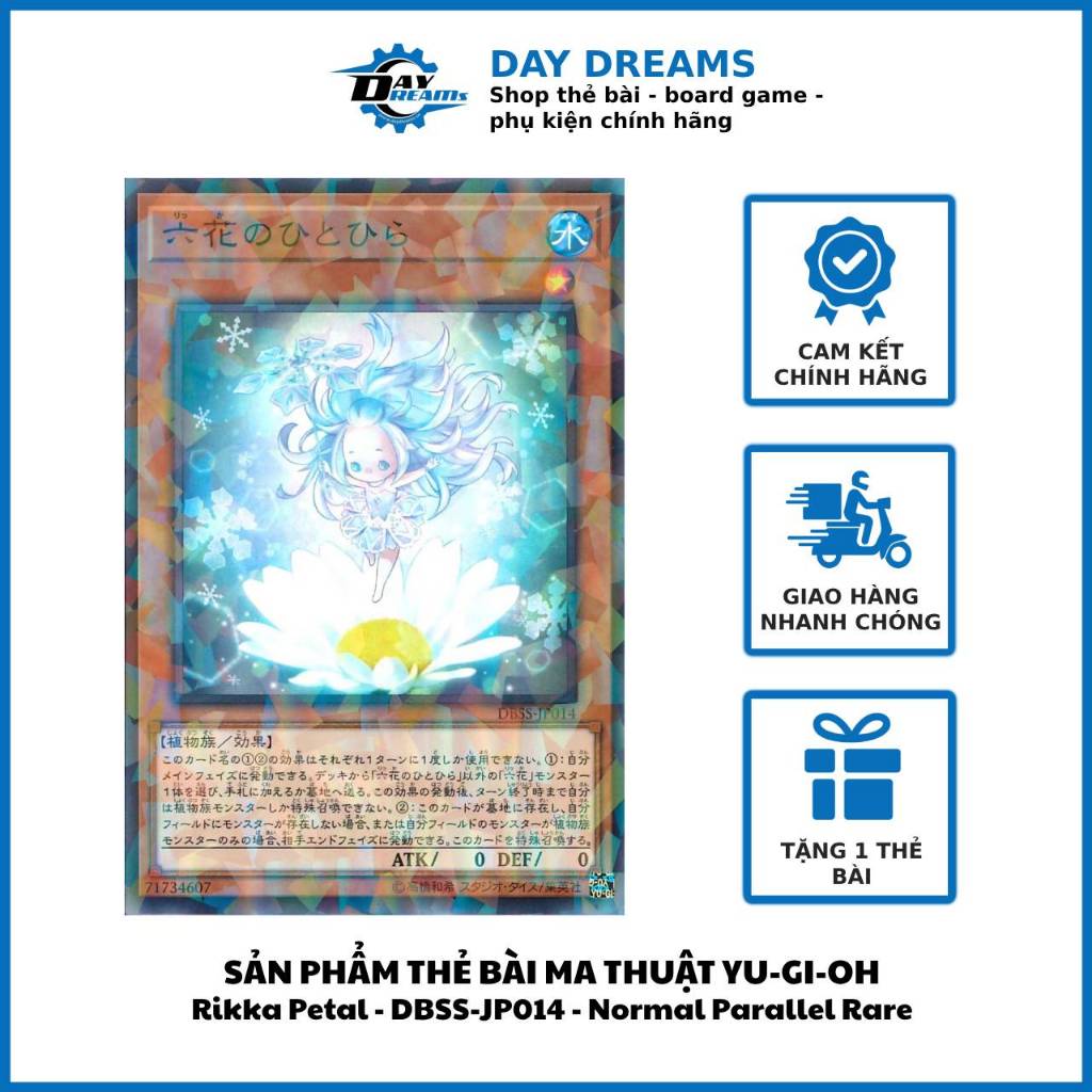 THẺ BÀI YUGIOH CHÍNH HÃNG: Rikka Petal - DBSS-JP014 - Normal Parallel Rare | Shopee Việt Nam