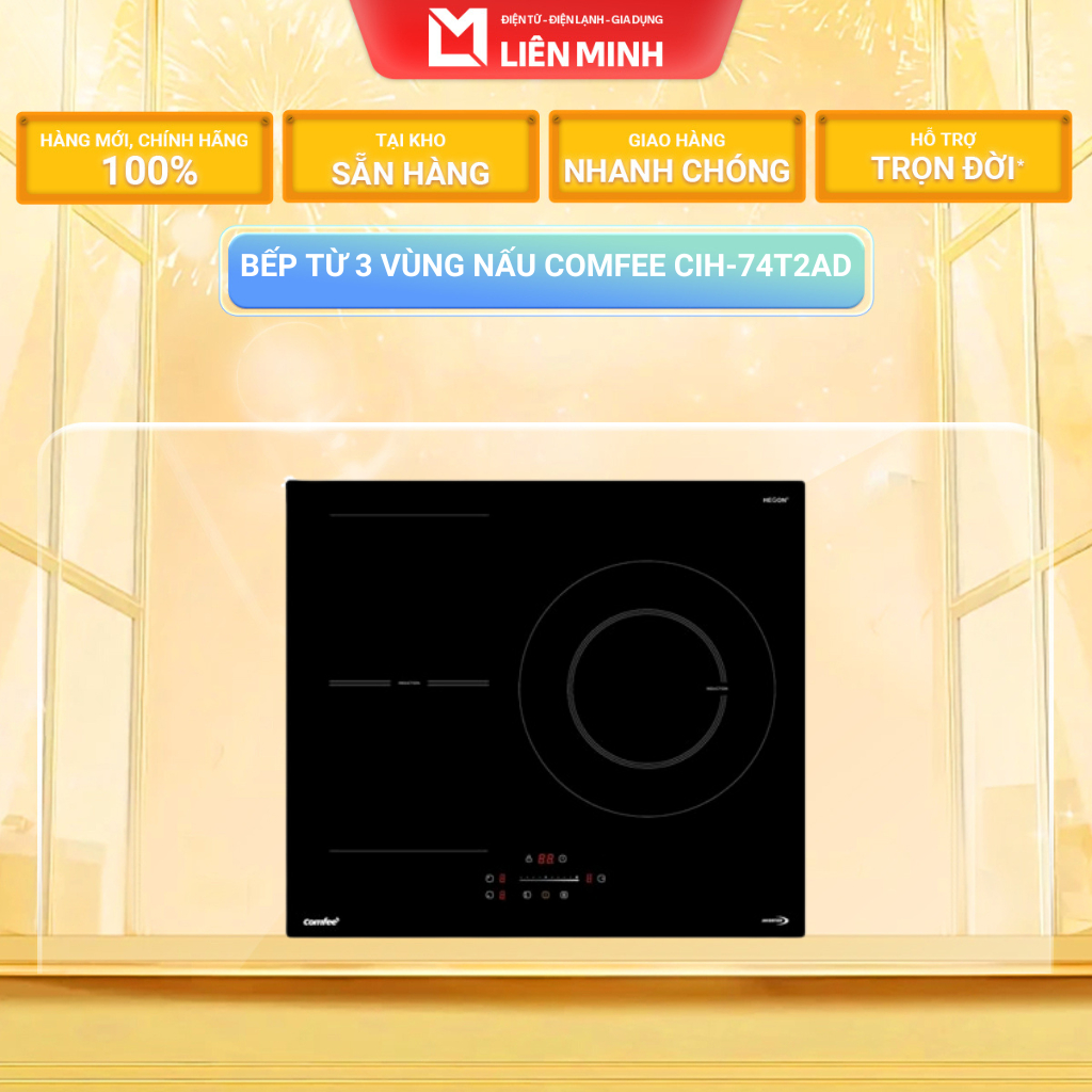 CIH-74T2AD - Bếp Từ 3 Vùng Nấu Comfee - Mặt Kính Ceramic - Công Suất ...