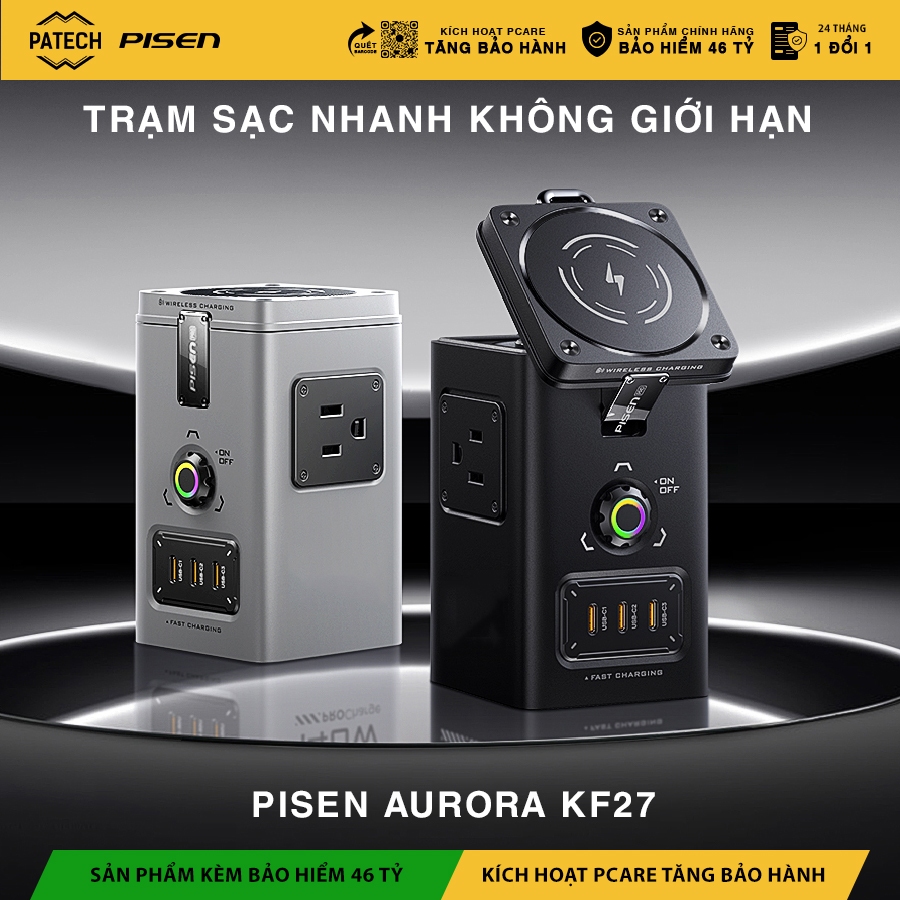 Trạm sạc PISEN PRO Aurora Desktop Magstation (KF27) - Hàng chính hãng, bảo hành 24 Tháng ...