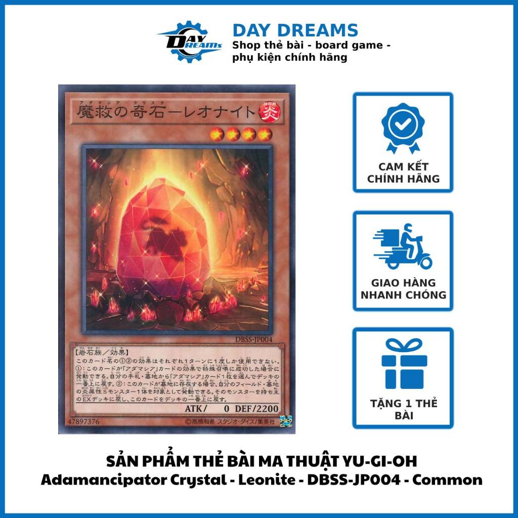THẺ BÀI YUGIOH CHÍNH HÃNG: Adamancipator Crystal - Leonite - DBSS-JP004 - Common | Shopee Việt Nam