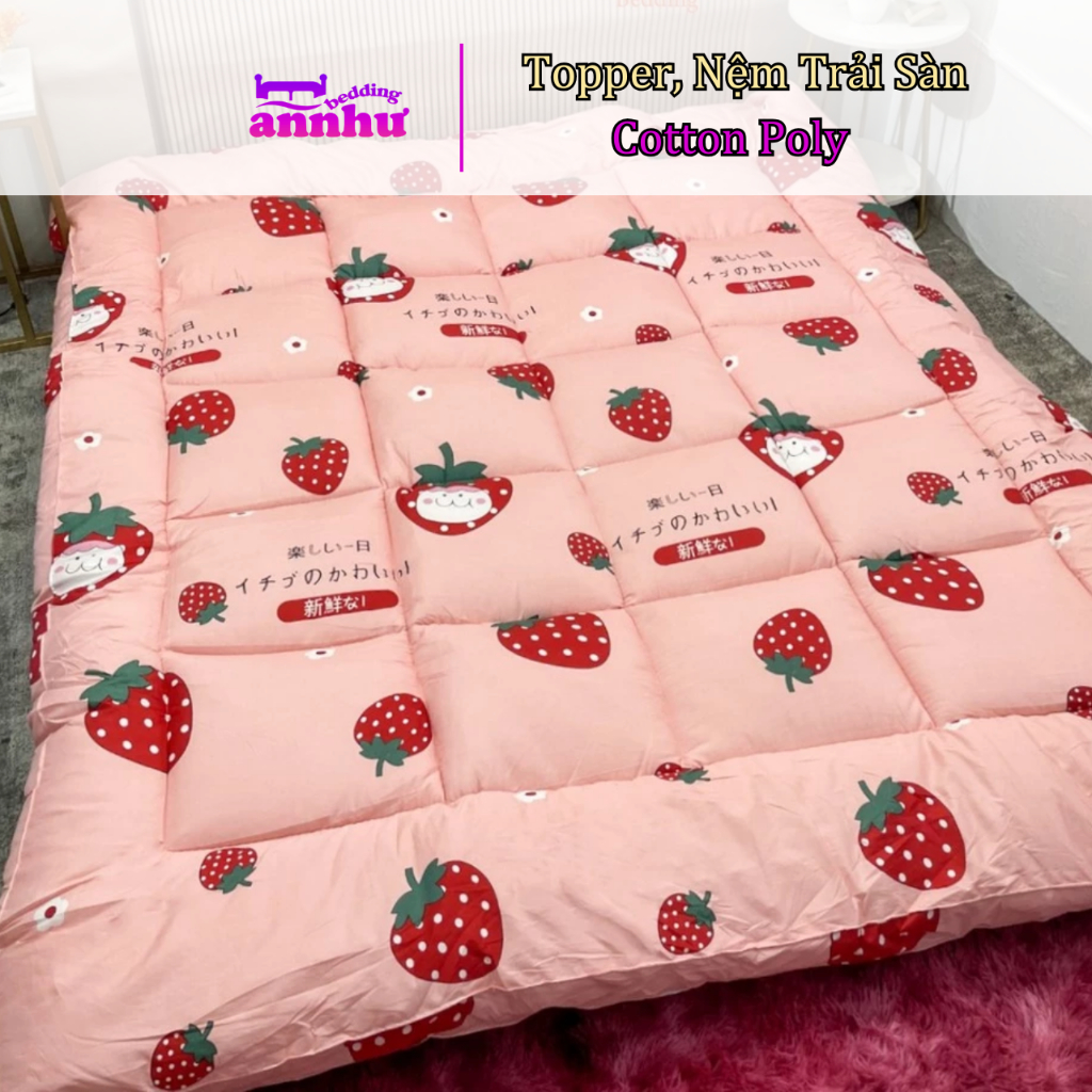 Topper nệm, nệm trải sàn, tấm bảo vệ đệm topper m2/m6/m8/2m An Như ...