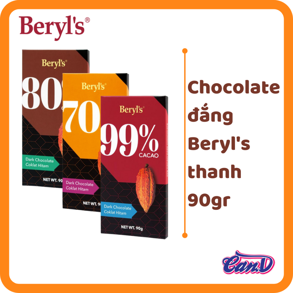 Socola đắng Beryl's thanh 90g | Shopee Việt Nam