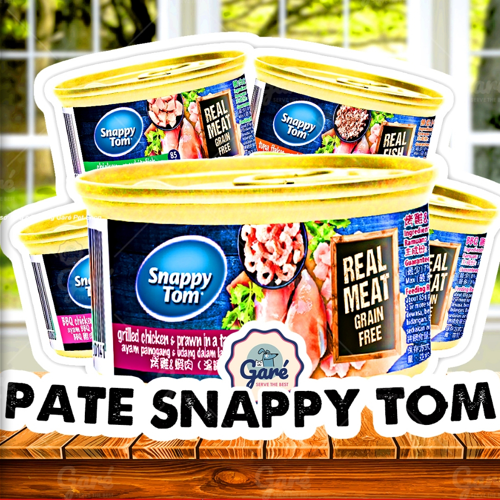 Pate Snappy Tom Premium cho Mèo con Mèo lớn Cá Ngừ sốt Kem Thịt Ức Gà ...