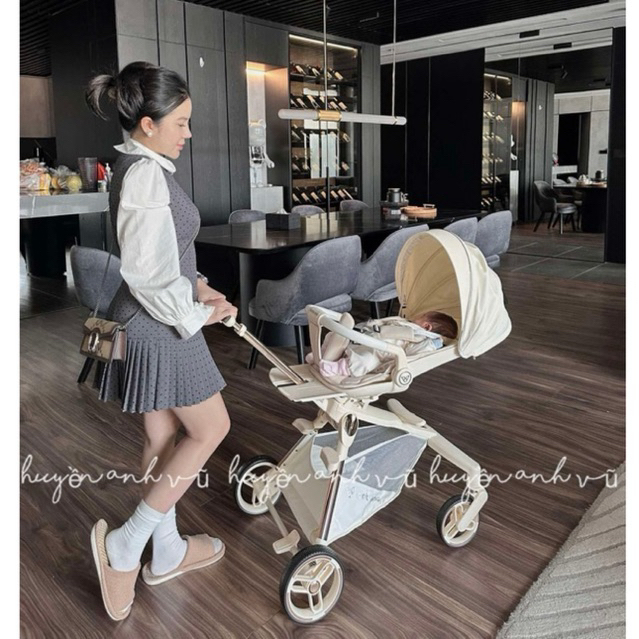 VINNG Q11 xe đẩy gấp gọn cho bé BABY VOVO V9 / babyvovo v9 . xe đẩy du ...