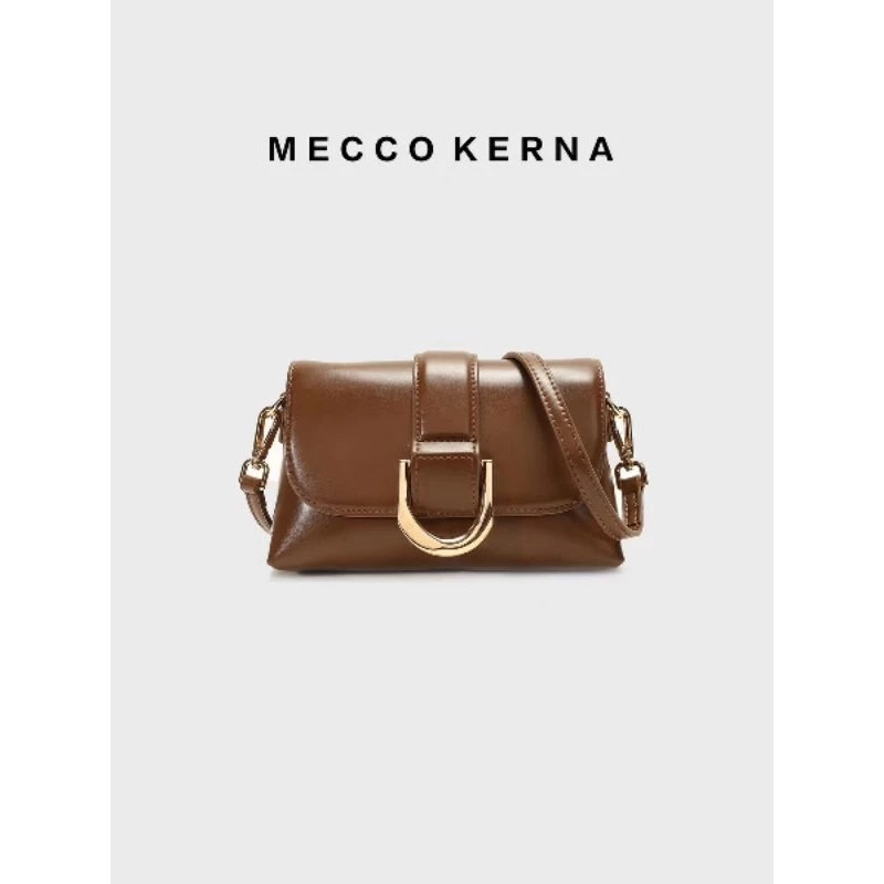 (CÓ SẴN) Túi xách nữ MECCO KERNA chính hãng bằng da màu nâu phối kim loại | Shopee Việt Nam
