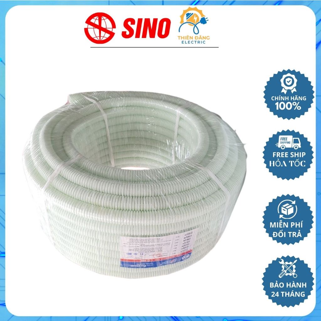 Ống Ruột Gà Luồn Dây Điện Âm Tường SINO - Phi 16/SP 9016CM(50m), Phi 20/SP 9020CM(50m), Phi 25 ...