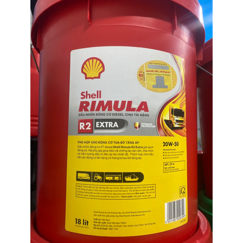 {hàng chinh hãng }Shell Rimula R2 20w50 Xô 18lit | Shopee Việt Nam