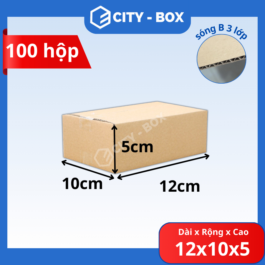 (100 hộp) 12x10x5 hộp carton ship cod - 12*10*5 hộp đóng hàng | Shopee ...