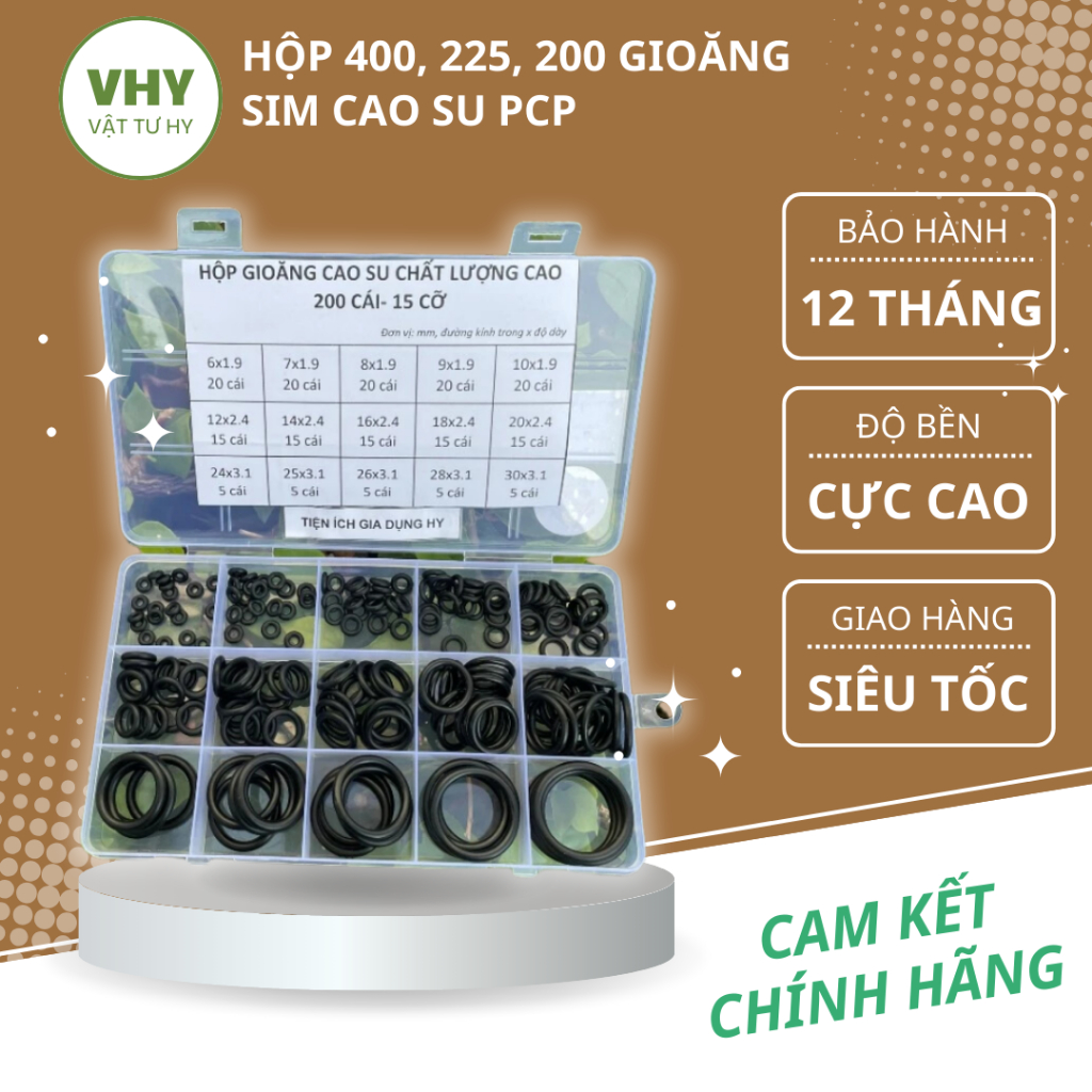 Hộp 400, 225, 200 Gioăng sim cao su PCP - Giải pháp hoàn hảo cho van ...