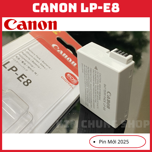 Pin Lithium Canon LP-E8 dùng cho các loại máy Canon 550D, 600D, 650D ...
