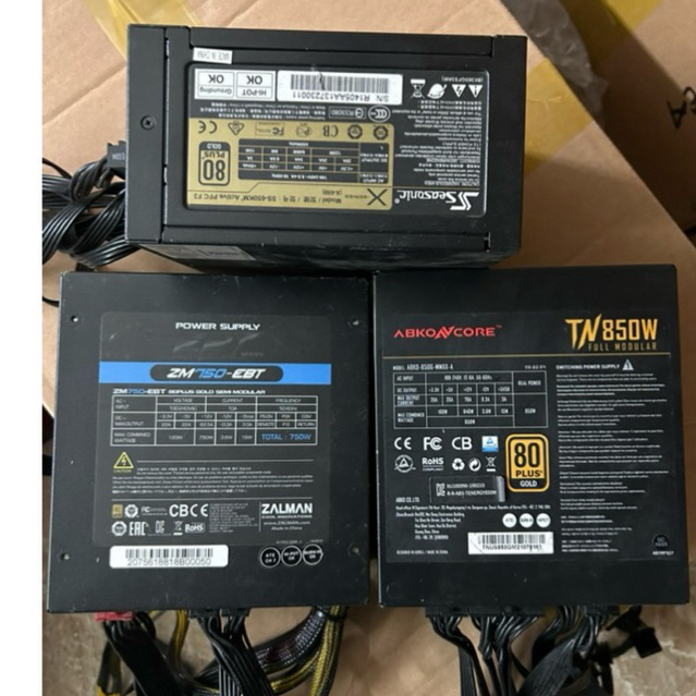 Nguồn Pc 650w/750w/850w 2 dây nguồn Cpu .công xuất thực dây bọc vãi rất đẹp và gọn | Shopee Việt Nam