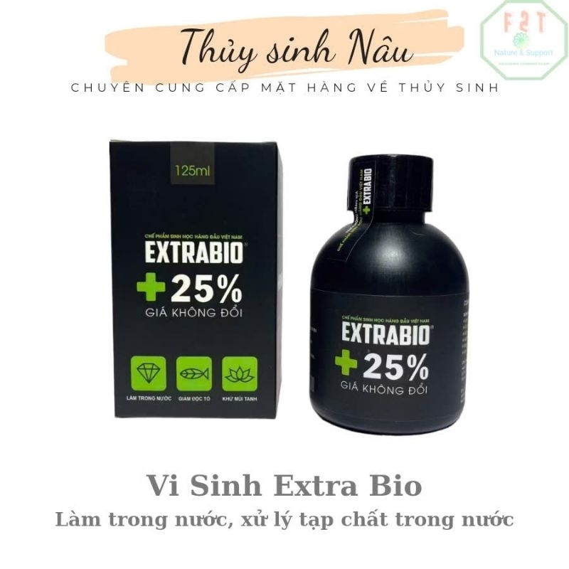 [RẺ VÔ ĐỊCH] Vi Sinh Hồ Cá ExtraBio 125ml Giúp Lọc Nước Hồ Thủy Sinh - TSN007 | Shopee Việt Nam