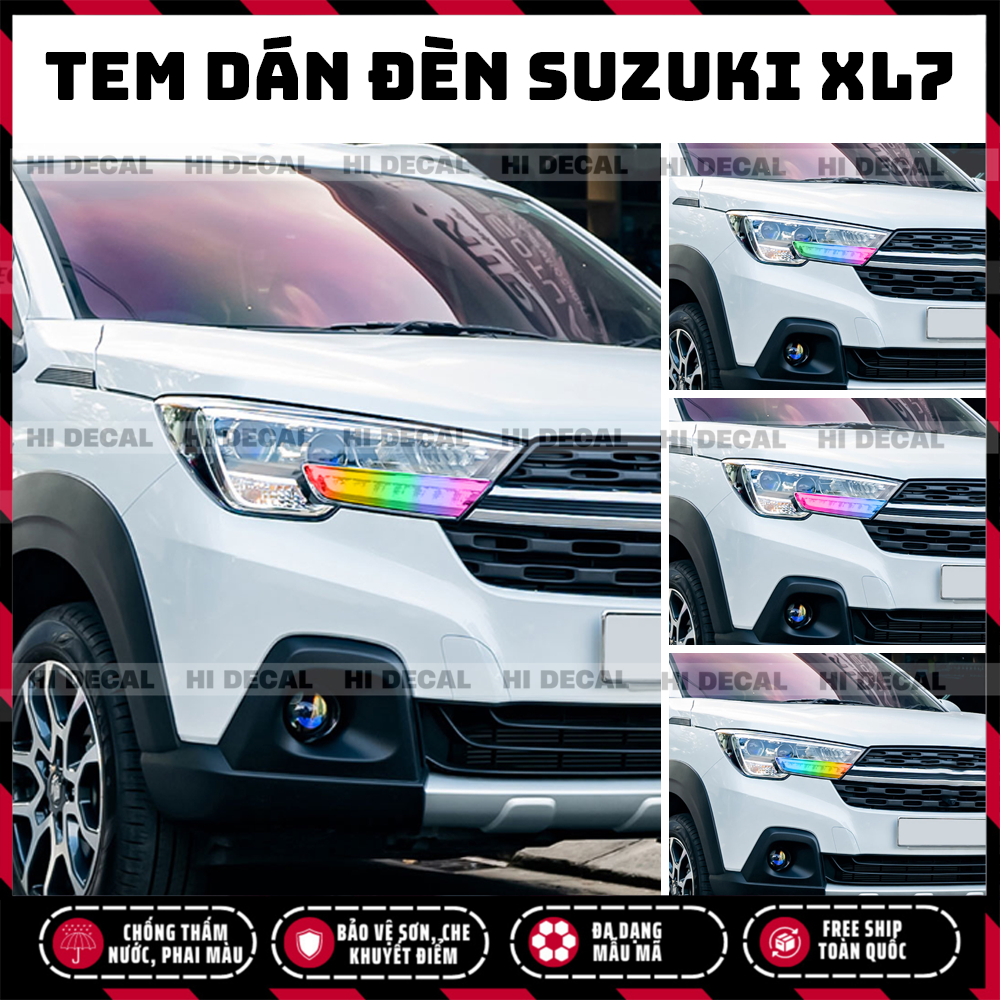 Tem decal dán đèn Suzuki XL7, Tem trang trí xe chống nước, bền màu ...