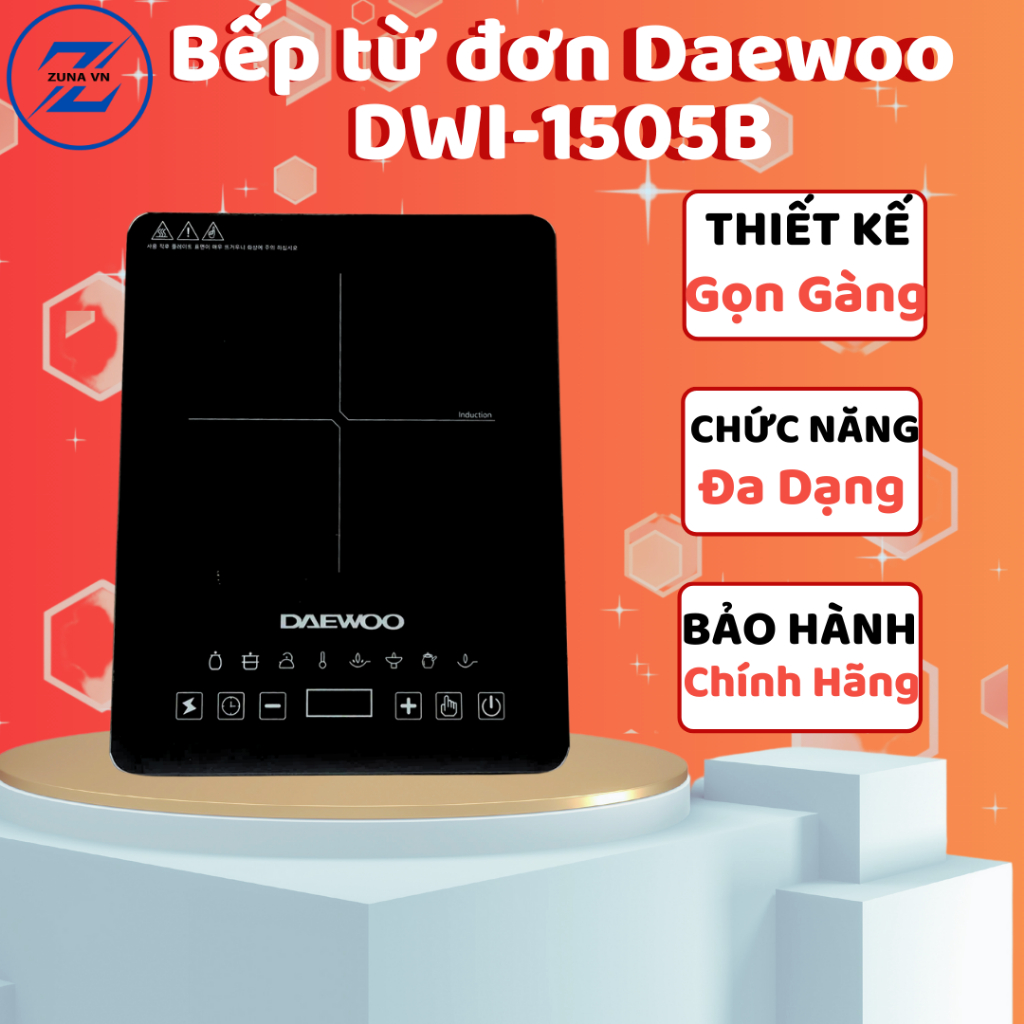 Bếp từ đơn Daewoo DWI-1505B - Bảo hành 24 tháng | Shopee Việt Nam