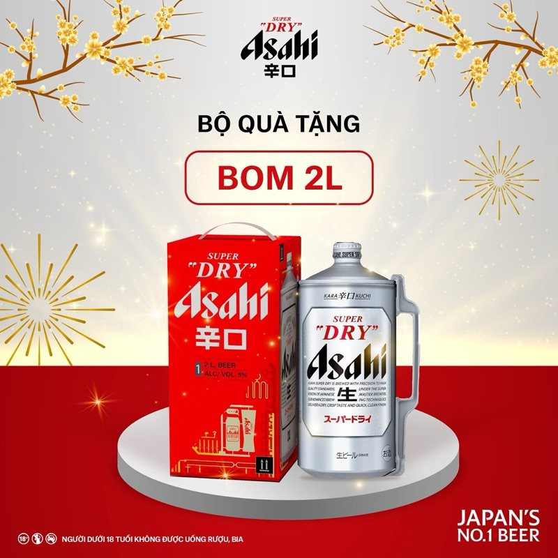 Bia Asahi Super "DRY" 1 Keg 2 Lít Hoả Tốc HN | Shopee Việt Nam