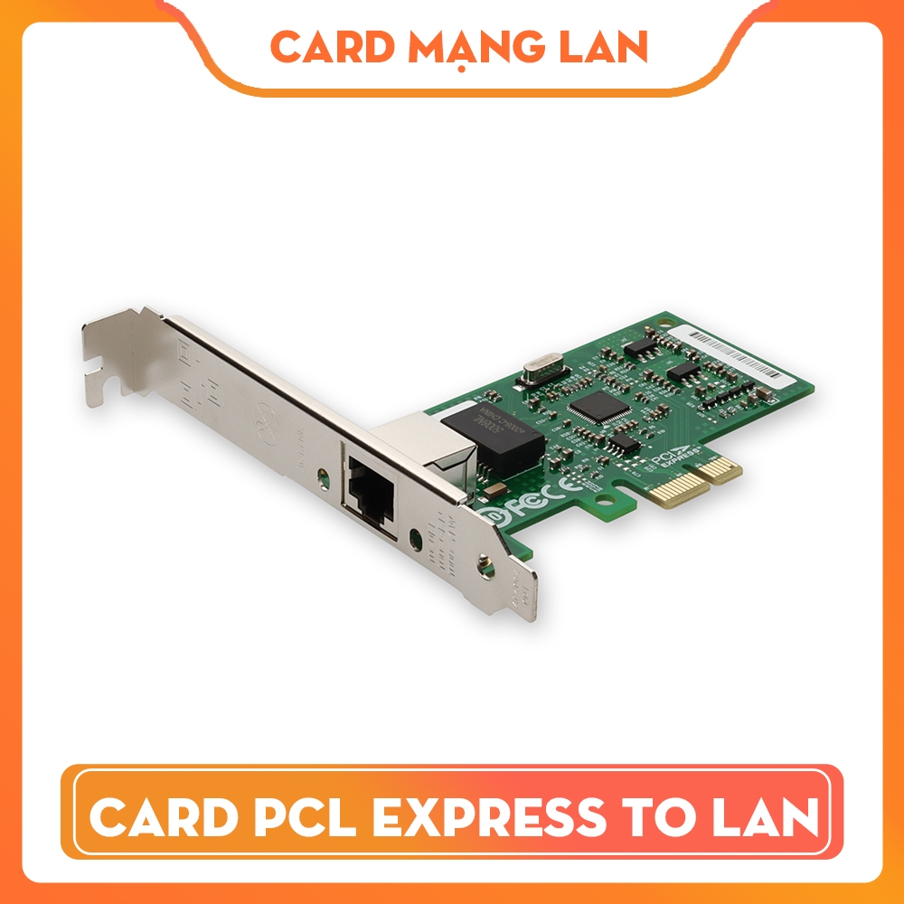 Card Mạng Lan 1X Card PCI Express to Lan 1000Mbps Gigabit Ethernet 10 ...