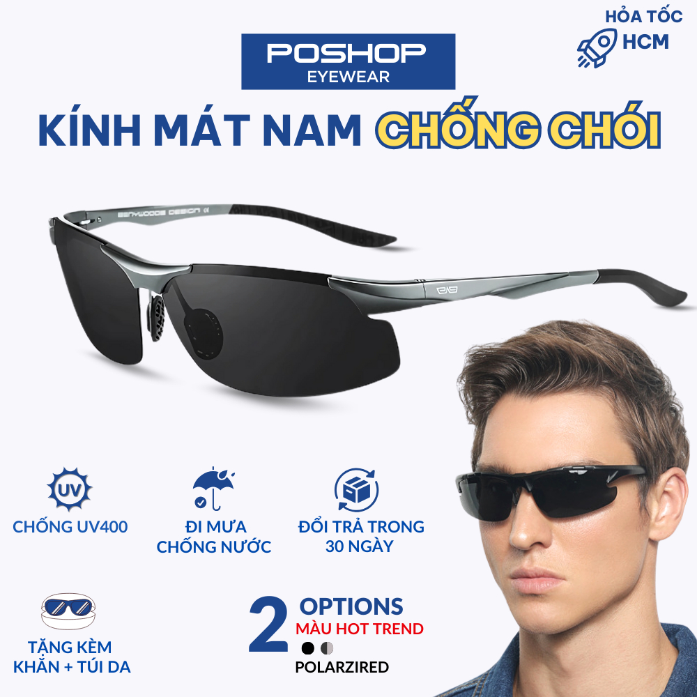 Kính Mát Nam Thể Thao Chống Chói MERCEDES BENZ Kính Râm Tròng Phân Cực Chống UV Thời Trang M8177 ...