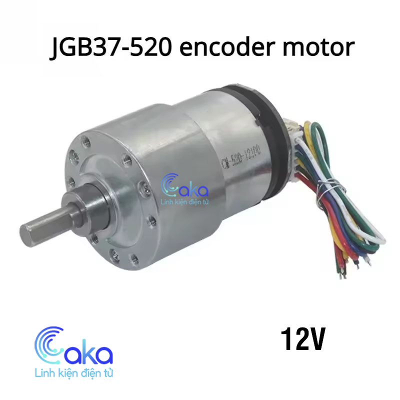 Động Cơ Giảm Tốc Encoder JGB37-520 12VDC | Shopee Việt Nam