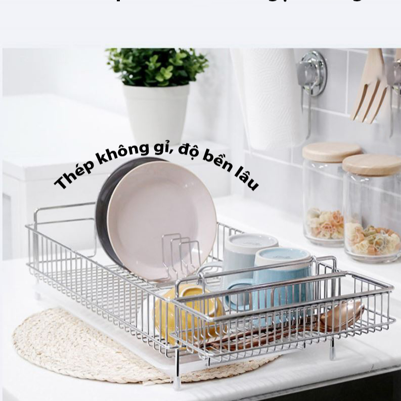 (ST2002) Giá úp chén bát / Kệ úp chén bát 1 tầng inox304 cao cấp ...