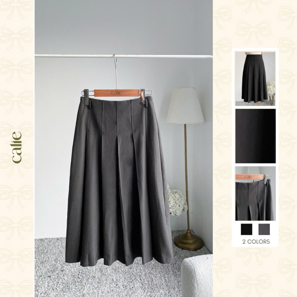 Chân Váy Xếp Ly Cạp Liền Thời Trang Thiết Kế Thương Hiệu Calie House Cx051 Shopee Việt Nam