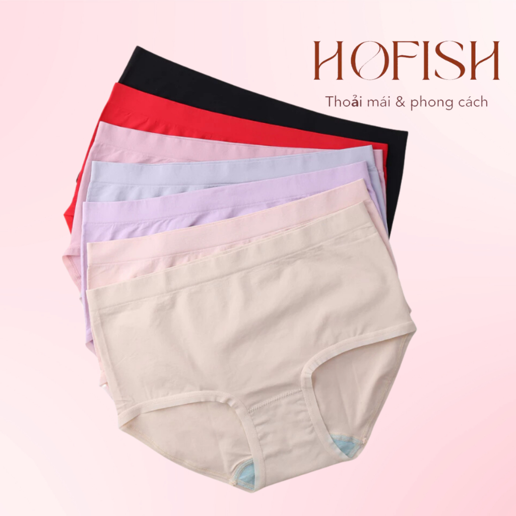 Quần Lót Nữ Đáy Quần Cotton Thoáng Khí Hút Ẩm Tốt Có Đường May HOFISH ...