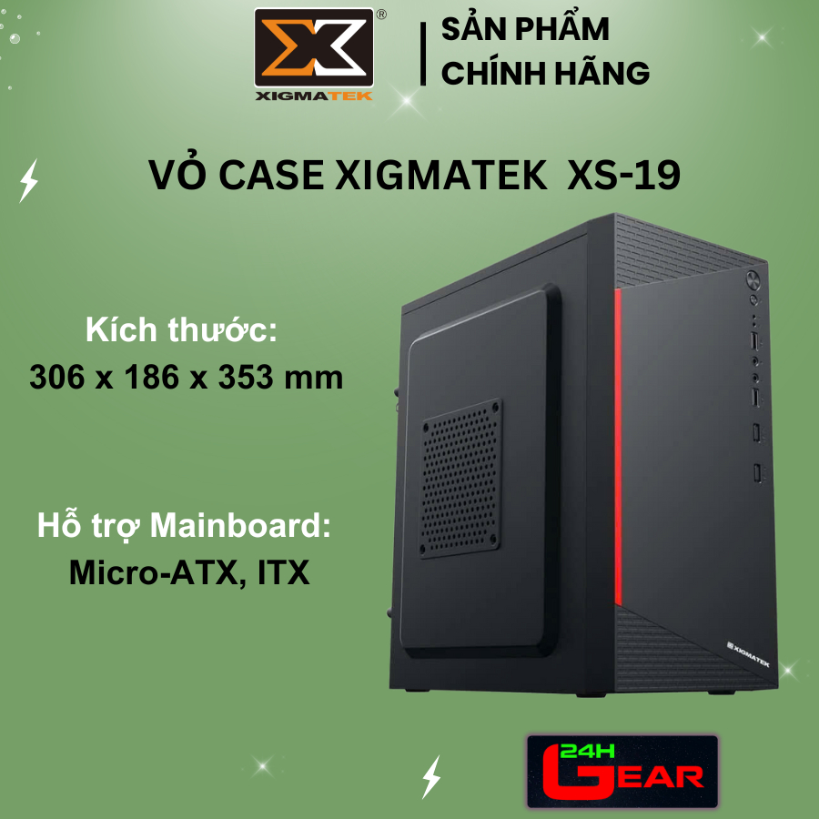 Vỏ máy tính Case XIGMATEK XS-19 (EN44380) - M-ATX - Chính Hãng | Shopee Việt Nam