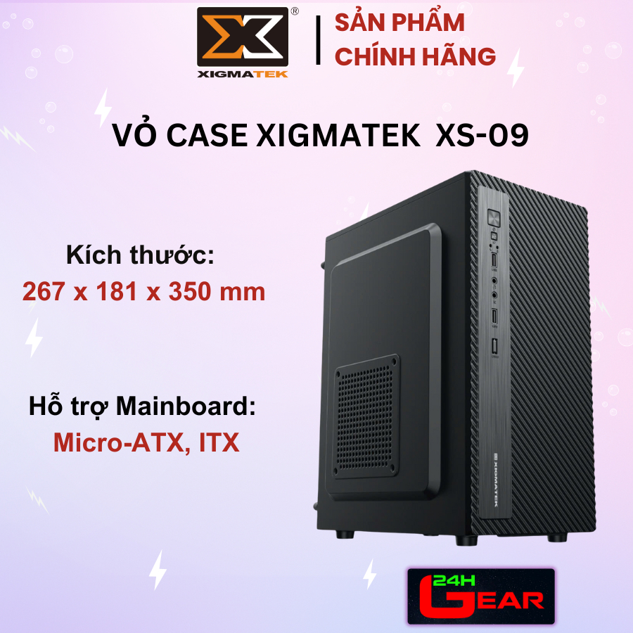 Vỏ máy tính Case XIGMATEK XS-09 (Hỗ trợ Mainboard: Micro-ATX, ITX) - Chính Hãng | Shopee Việt Nam