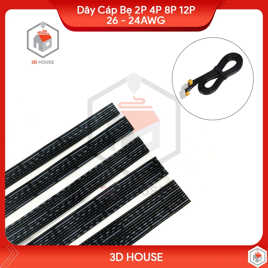 Dây Cáp Bẹ 26AWG - 24AWG 2P 4P 8P 12P (1-2mét) | Shopee Việt Nam