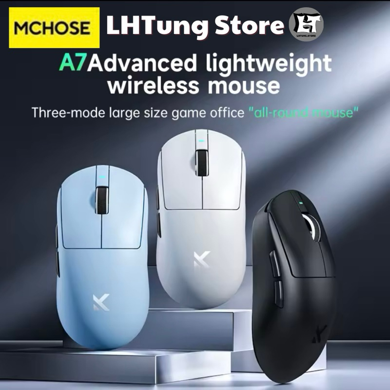 [SẴN GIAO] Chuột không dây Mchose A7 | A7 PRO | A7 Ultra | PAW3395 | PAW3950 | 8000hz | Shopee ...
