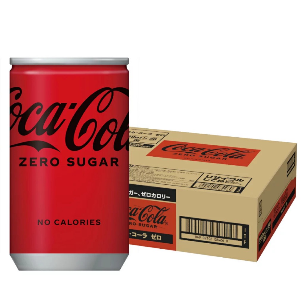 Thùng 30 lon mini Coca-Cola Zero Sugar nội địa Nhật x 160mL | Shopee ...