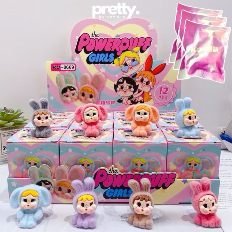 Hộp 12 Túi Mù FullBox Crybaby, Powerpuff Girls, Labubu, Blind Box Mini ...