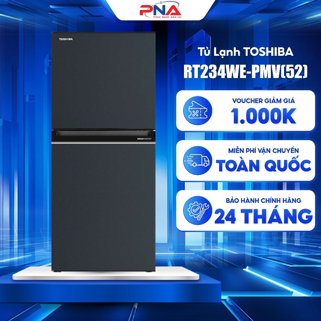Tủ lạnh Toshiba Inverter 180 lít GR-RT234WE-PMV(52) - Hàng Chính Hãng | Shopee Việt Nam
