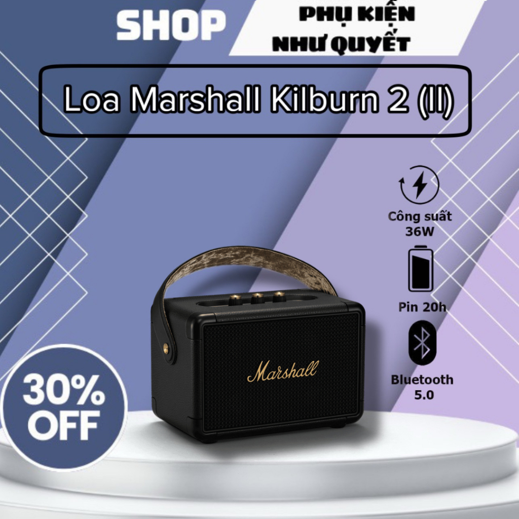 Loa Bluetooth MARSHALL KILBURN II (2) chính hãng - New, Bảo hành 12 tháng | Shopee Việt Nam