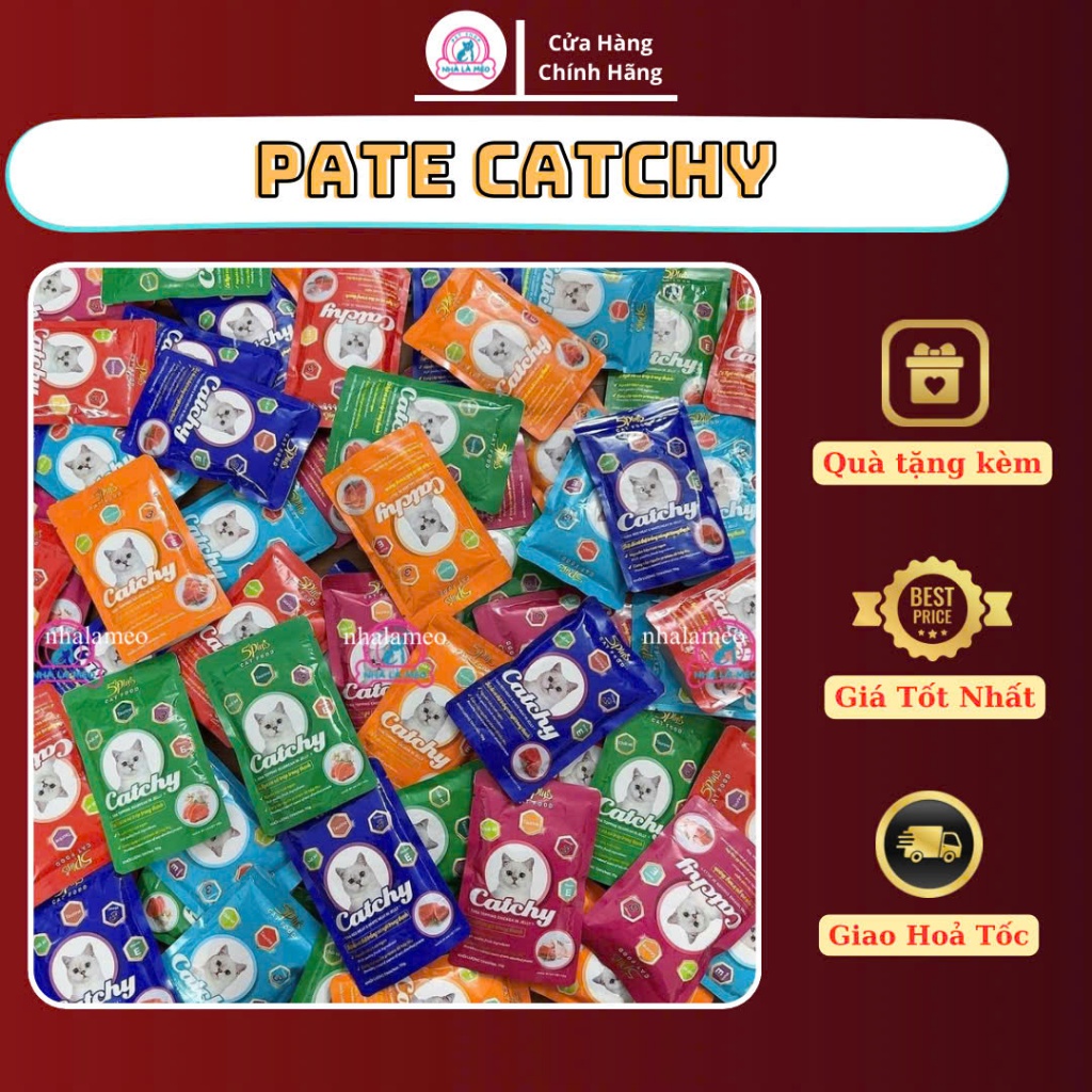 Pate Catchy Cho Mèo - Gói 70G - 6 Vị | Shopee Việt Nam