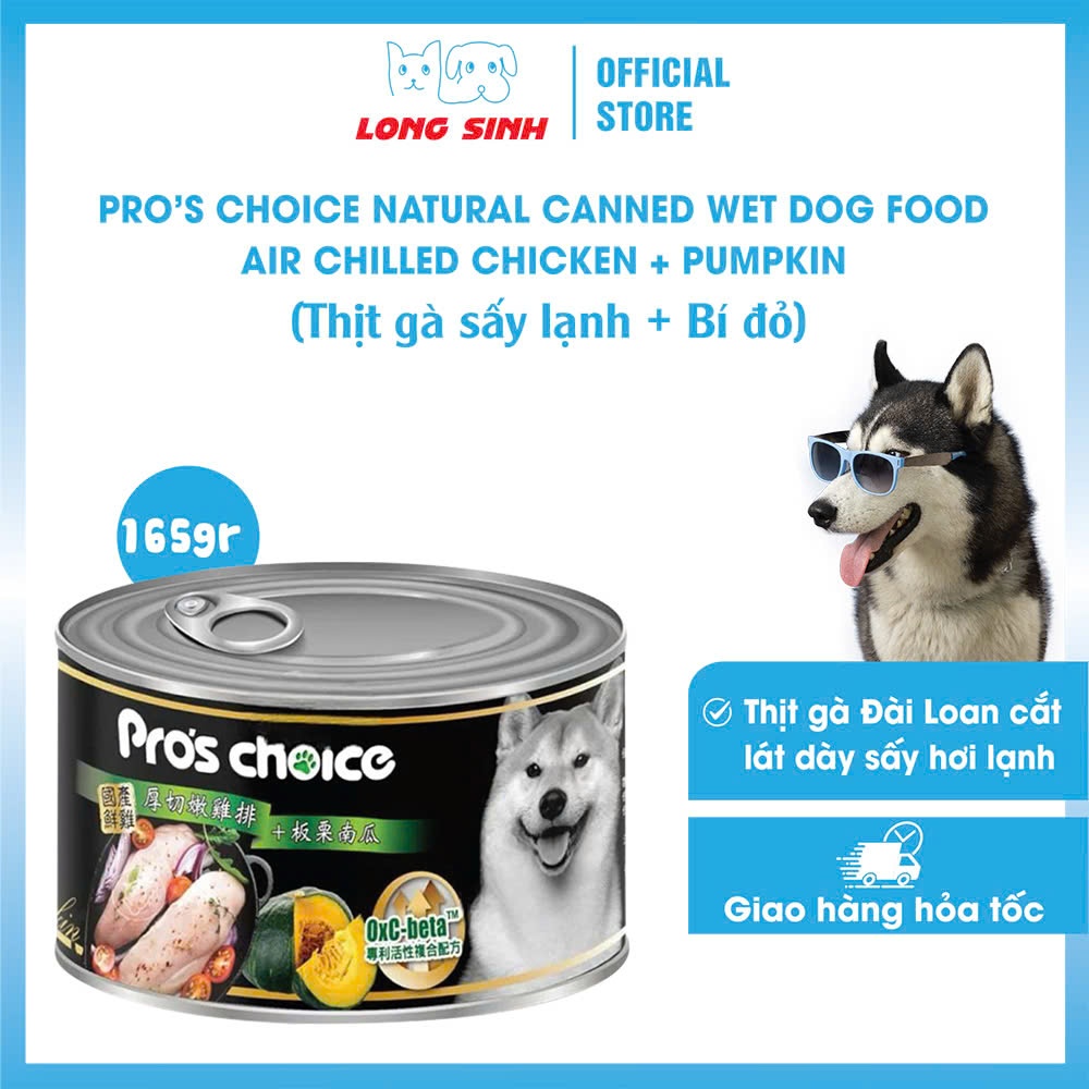 Pate Cho Chó Pro's Choice Natural Canned Wet Dog Food, Thức Ăn Ướt Cho ...