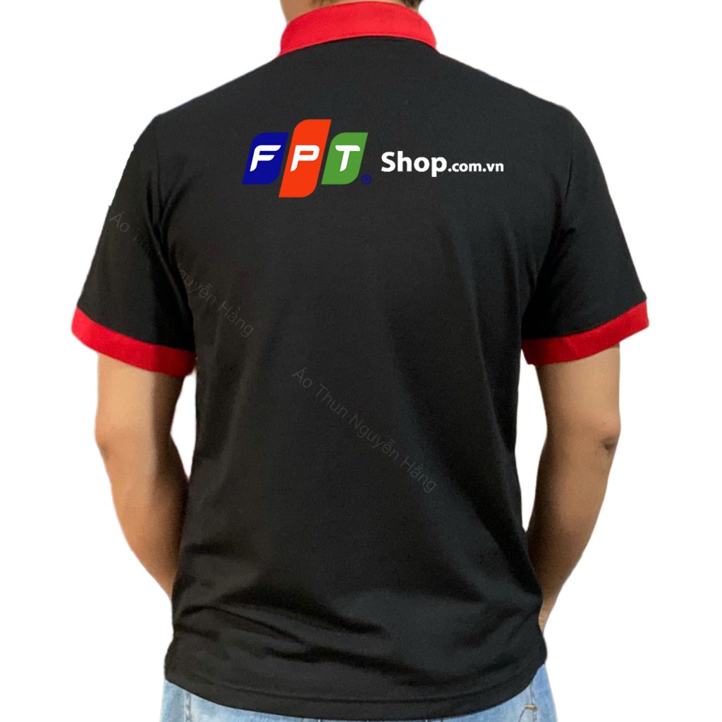 Áo đồng phục nam in logo FPT Shop - Chất thun cá sấu - Kiểu áo polo ...