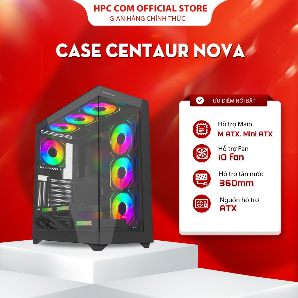 Vỏ case Centaur Nova Black|White - ATX, M-ATX, Mini-ITX - Hàng chính ...