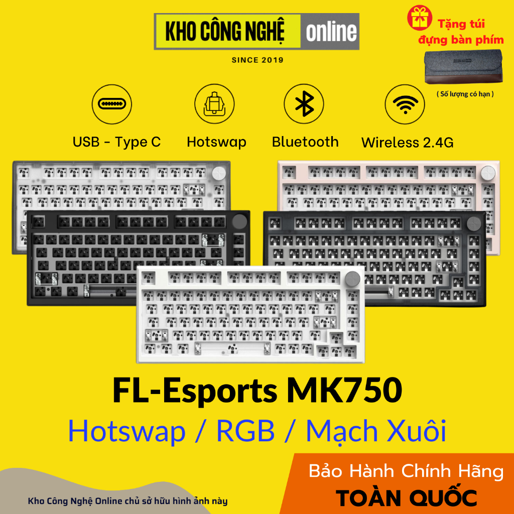 MK750 - Kit bàn phím cơ FL-Esports MK750 3 Mode (Hàng Chính Hãng ...