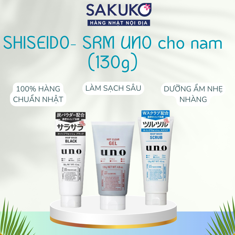 SRM UNO cho nam SHISEIDO (130g) | Shopee Việt Nam